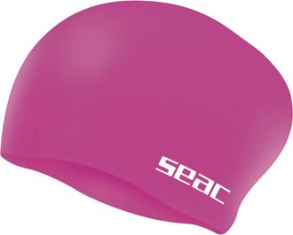 Seac Chignon Junior Badekappe aus Silikon f&uuml;r Kinder - ideal f&uuml;r Lange oder zusammengesetzte Haare - weich und bequem - Rosa, Schwarz, Wei&szlig;