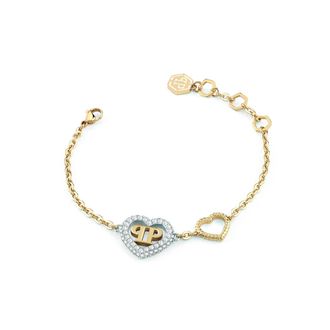 Philipp Plein Armband - Armband Plein Rocked Heart - Gr. EINHEITSG - in Gold - f&uuml;r Damen