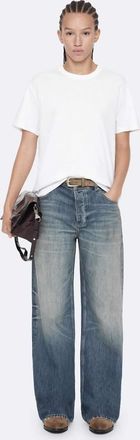 AllSaints Addi T-Shirt in Optic White-Wei&szlig;