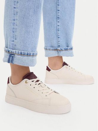 Tommy Hilfiger Sneakers Th Feminine Cupsole Monogram FW0FW09606 Creme