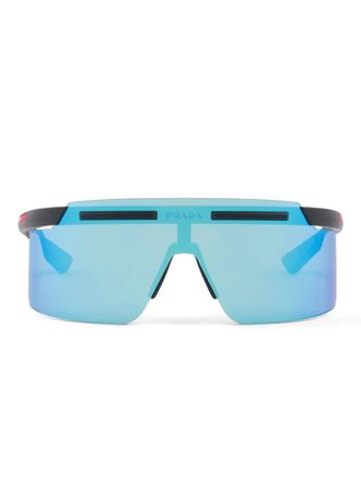 Prada Linea Rossa Sonnenbrille mit verstellbaren Nasenpads - Blau