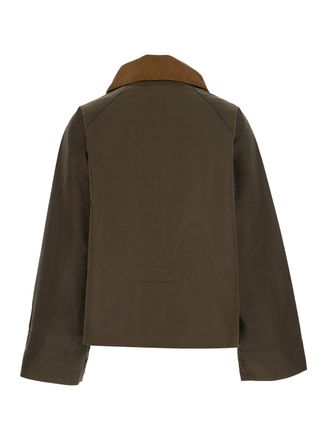 Barbour Womens Jacket Modern Spey Wax Green Waxed Cotton Coat