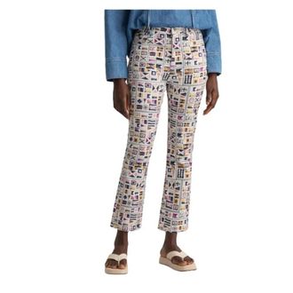 GANT Bedruckte Schlaghose mit Flaggenmuster - - Jeans - Damen - Mehrfarbig - W30