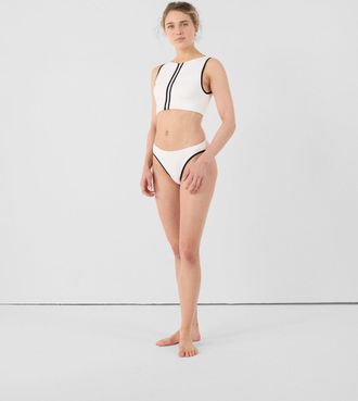 Jott Bas de maillot de bain en n&eacute;opr&egrave;ne Blanc Jisoo bottom - Taille XS