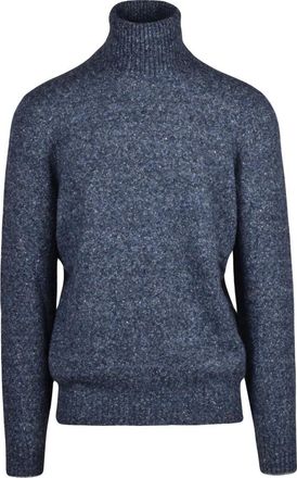 Brunello Cucinelli Homme, Pulls, Bleu, Taille: 2XL Maglione Collo Alto
