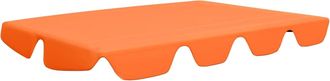 tidyard Ersatzdach Hollywoodschaukel Gartenschaukel Universal Ersatz Bezug Sonnendach Schaukel Dach Stoff Orange 226 x 186 cm