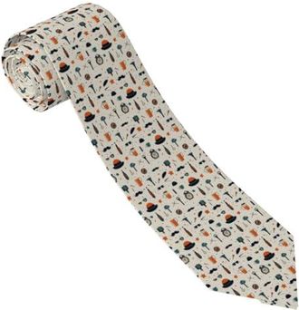Generic Cravate Homme Chapeau Horloge Lunettes Imprim&eacute; Tendance Cravates Classique Cravate Pour Homme Pour Accessoires F&ecirc;te L&Eacute;cole