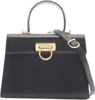 Ferragamo Sac doccasion - Femme - Pre-owned - Noir - Taille: ONE Size