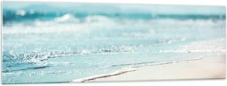 Arttor Panorama Bilder auf Glas 160x50cm Glasbild Kante Welle Wasser Groß XXL Wanddeko Bild im Glas Schlafzimmer Küche Wandbilder Dekoration Wohnzimmer Moder