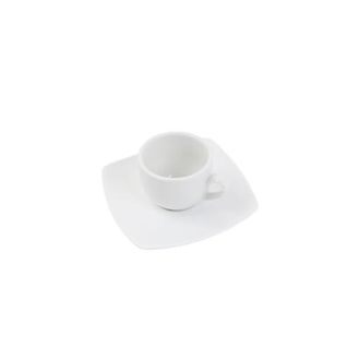 Holst Porzellan CL 001 FD 2-tlg. Porzellan Espresso-Set 100 ml Fine Dining Weiß 2 Sets