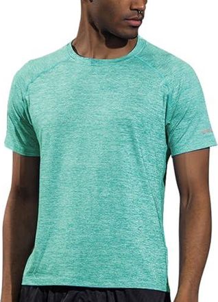 SHEKINI T-shirt fonctionnel à manches courtes pour homme - Séchage rapide - Léger - Respirant - Col rond - T-shirt de course - T-shirt de sport dété pour la c
