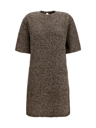 Fabiana Filippi Sequin-Effect Tweed Dress - Black