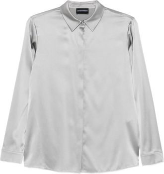 Emporio Armani Femme, Blouses et Chemises, Gris, Taille: 40 FR Emporio Armani Chemises Grey