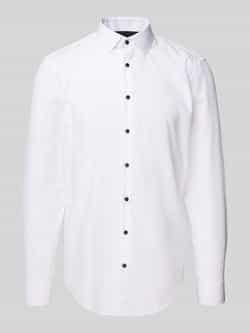 Jake*s Slim Fit Business-Hemd mit Knopfleiste