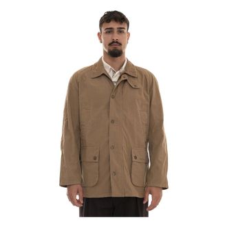 Barbour Homme, Vestes, Beige, Taille: XL Husby Fabric Jacket