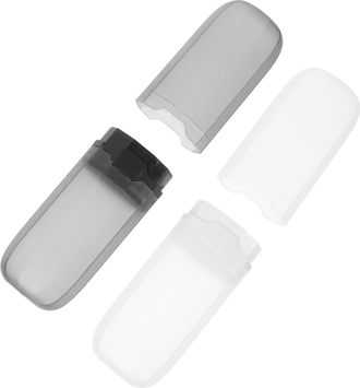 Cabilock 2 Stück Teiliges Reise zahnbürstenetui aus Robustem PP mit Deckel Wasserdichtem Verschluss Kompakt und Leicht zu Reinigen für Camping Wandern und Unte