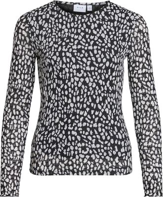 Vila rine O-Neck L/S Top - Noos