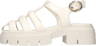 Stuart Weitzman Femme, Chaussures, Beige, Taille: 36 1/2 EU Sandales Stuart Weitzman