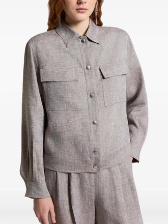 PESERICO Womens Flap-Pocket Jacket Ss26 W