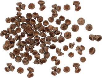 BESPORTBLE SEWACC 200 St&uuml;ck Kleiner Eichelkappen aus Kunstharz Rustikale Basteldekoration f&uuml;r Herbst Selbstgemacht Ornamente und Vasenf&uuml;llung Naturgetreue Kappen