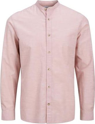 Jack & Jones Jjesummer Band Ls Sn T-Shirt Chemise &agrave; Manches Longues, Rose Tendre, M Hommes
