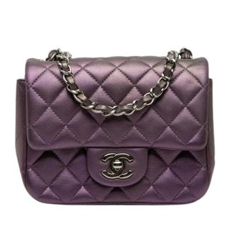 Chanel Sac bandouli&egrave;re matelass&eacute; Pre-owned - Femme - Pre-owned - Violet - Taille: ONE Size