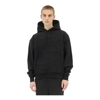 Burberry Kapuzenpullover mit Logo-Applikation - - Sweatshirts & Hoodies - Herren - Schwarzk - S