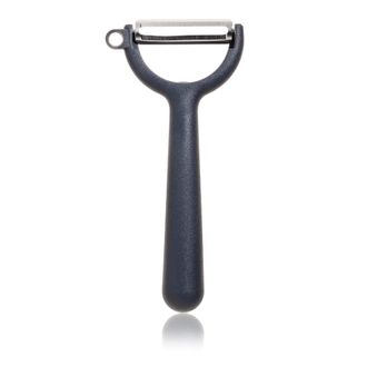 Kochblume Original Sparschäler | Y-Schäler glatt, Universalschäler, Edelstahl, spülmaschienengeeignet, in der bunten Box (anthrazit)