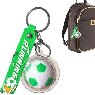 Generic Porte-cl&eacute;s de football - Petit ballon de football en acrylique, pendentif d&eacute;coratif pour sac &agrave; dos, porte-cl&eacute;s de f&ecirc;te, cadeau amusant | Accessoire po