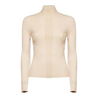 Kaos Kaos - Pull &agrave; col roul&eacute; - Femme - Pulls - Beige - Taille: 40 FR