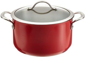 Kuhn Rikon 37164 Colori Kochgeschirrlinie Set 1.5 L/16 cm, 3.5 L/20 cm, 5.5 L/24 cm, rot