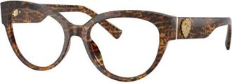 Dolce & Gabbana Femme, Accessoires, Brun, Taille: 54 MM Lunettes de vue oeil de chat