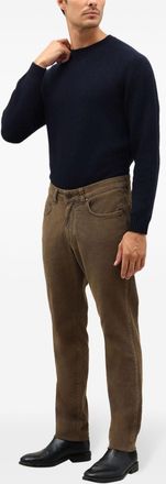 Boglioli Straight-Leg-Jeans mit Logo-Patch - Braun