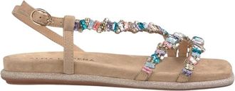 Alma En Pena Alma EN Pena, Femme, Chaussures, Multicolore, Taille: 39 EU Sandale plate &agrave; brides bijoux
