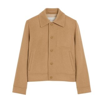 Ami Veste boutonn&eacute;e en laine et cachemire - Femme - Vestes - Beige - Taille: 40 FR