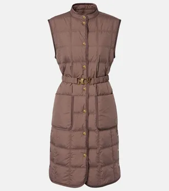 Moncler Doudoune sans manches Cygnette &agrave; ceinture