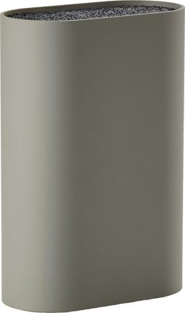 Zone Denmark Singles Messerblock ohne Messer, Knife Block, Messerhalter, Messerständer, Aufbewahrung von allen Messern, 17 x 9 cm, Höhe 24 cm, Mud (Braun/Natur)