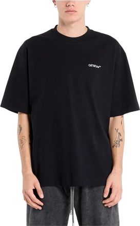 Off-white Homme, Tops, Noir, Taille: L T-shirt avec logo