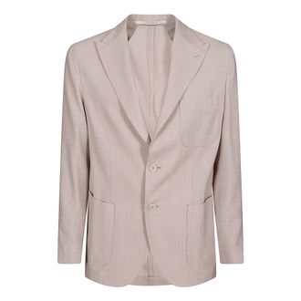 Eleventy Homme, Vestes, Rose, Taille: L Giacca monopetto destrutturata