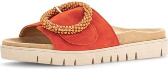 Gabor Jollys-03.700 Pantoletten - Komfortable Microfaser-Decksohle - Hausschuhe Damen - Slip-On-Design - Gartenschuhe Damen - Pumpkin 15