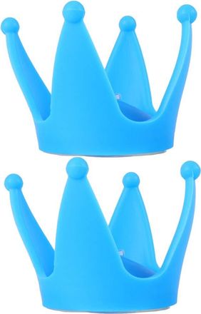 BESPORTBLE 2 St&uuml;cke Krone Helm Dekoration Accessoires mit Saugnapf DIY Kinderhelm Aufkleber Auto Sticker H&ouml;rner f&uuml;r Erwachsene Kinder Fahrrad Snowboard Motorrad 