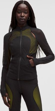 lululemon Veste Define zippée Collection SLNSH pour Femmes - Noir/Jaune - Taille 2
