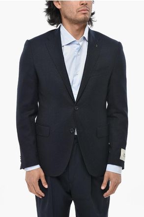 Corneliani CC COLLECTION Virgin Wool Blazer RIGHT with Flap Pockets size 46