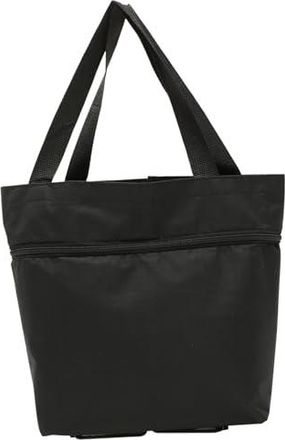 DOITOOL de Courses Pliable avec Roulettes de Rangement Robuste avec Bandoulière Ajustable Trolley à Roues pour Épicerie et Linge Polyvalent Pliant pour Voyage