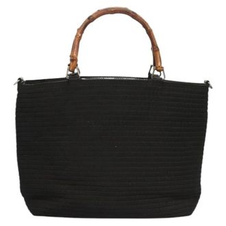 Gucci Pre-owned Bamboo Tote-Bag - - Pre-owned - Damen - Schwarzk - ONE SIZE