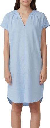 s.Oliver Blusenkleid aus Leinenmix mit Eingrifftaschen