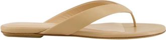 Le Monde Beryl Femme, Chaussures, Beige, Taille: 39 EU Sandales Plates Tongs en Cuir Fawn