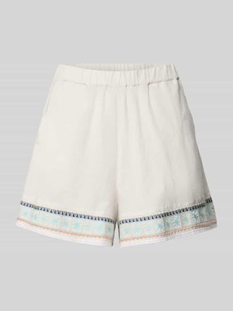 Jake*s Casual Bermudas aus Leinen-Baumwoll-Mix mit Eingrifftaschen