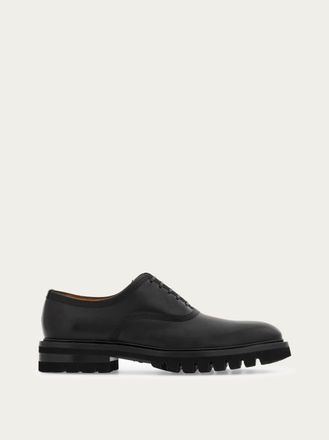 Ferragamo Herren Gesteppter Oxford-Schuh Schwarz Gr&ouml;&szlig;e 40.5