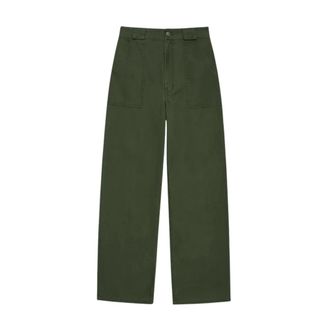 Anine Bing Grayson Pant - - Trousers - Damen - Gr&uuml;n - W27